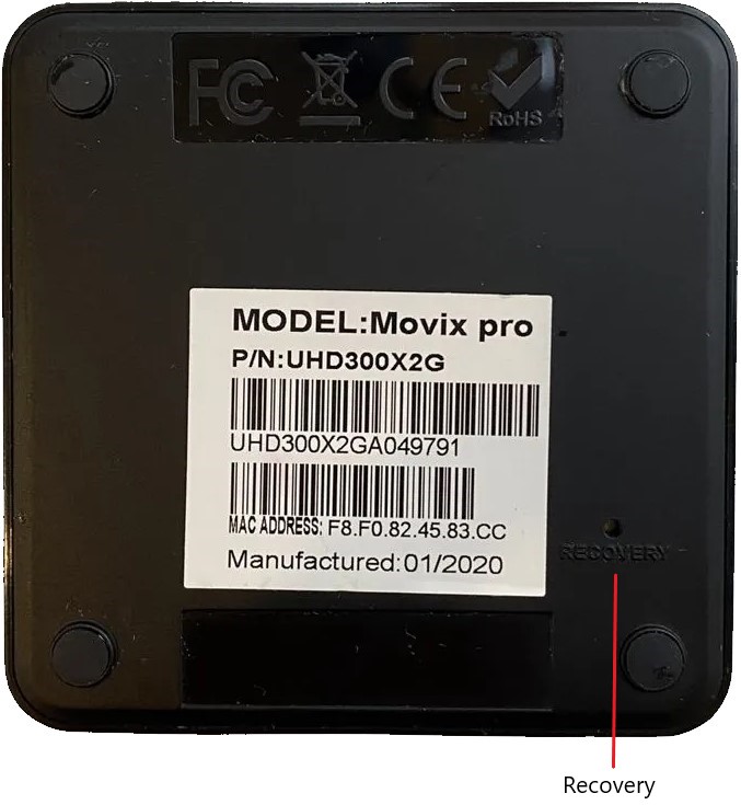 Как сделать сброс через Recovery на приставке Movix Pro/Like Box Pro/Movix Pro Wi-Fi/Movix Pro ...